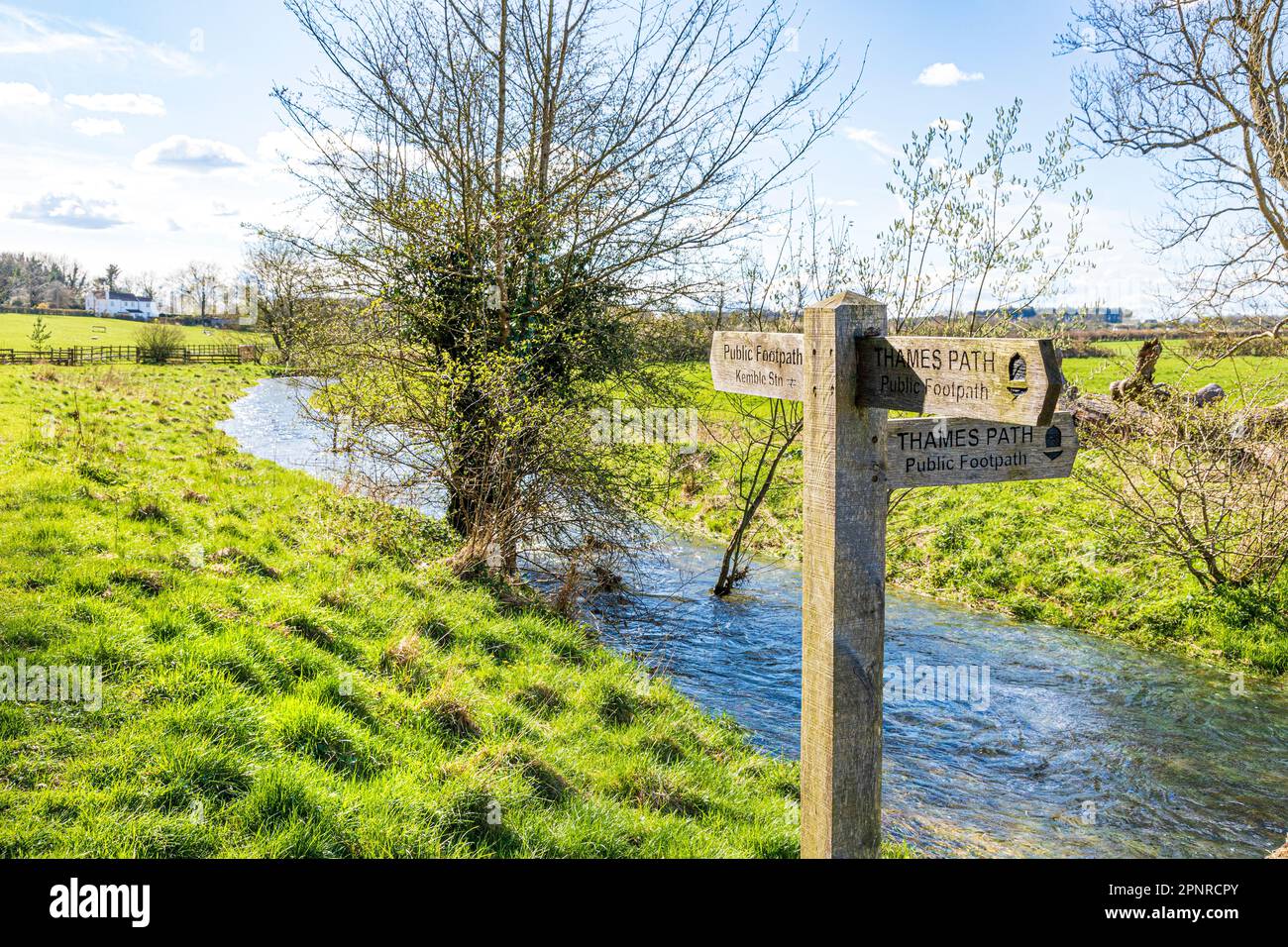 A tributary joining the infant River Thames 2 km from its source at ...