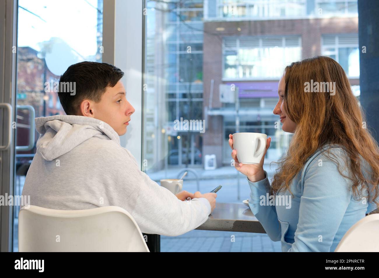 Teens on a first date hi-res stock photography and images - Alamy
