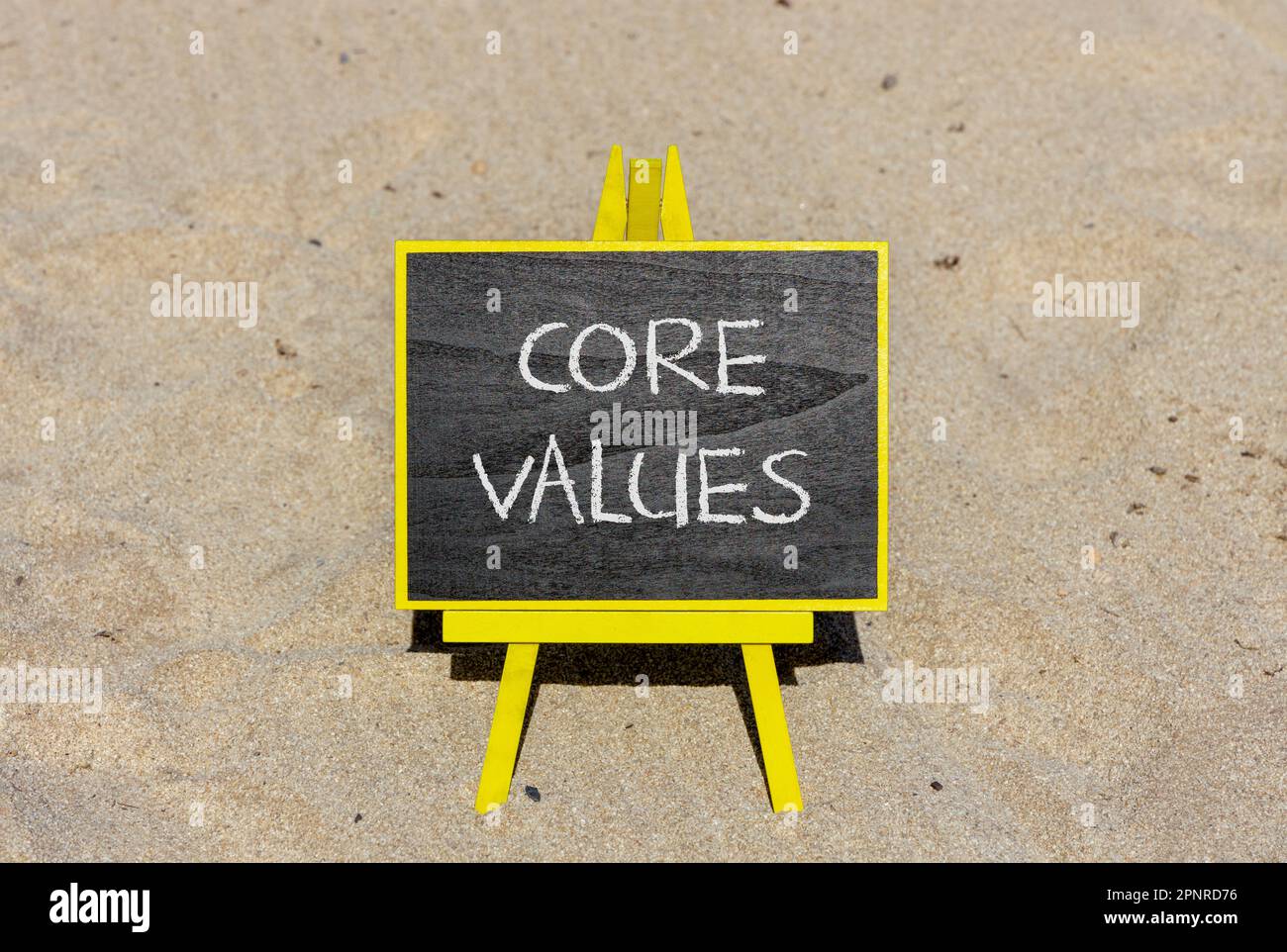 Core values symbol. Concept words Core values on black chalk blackboard ...