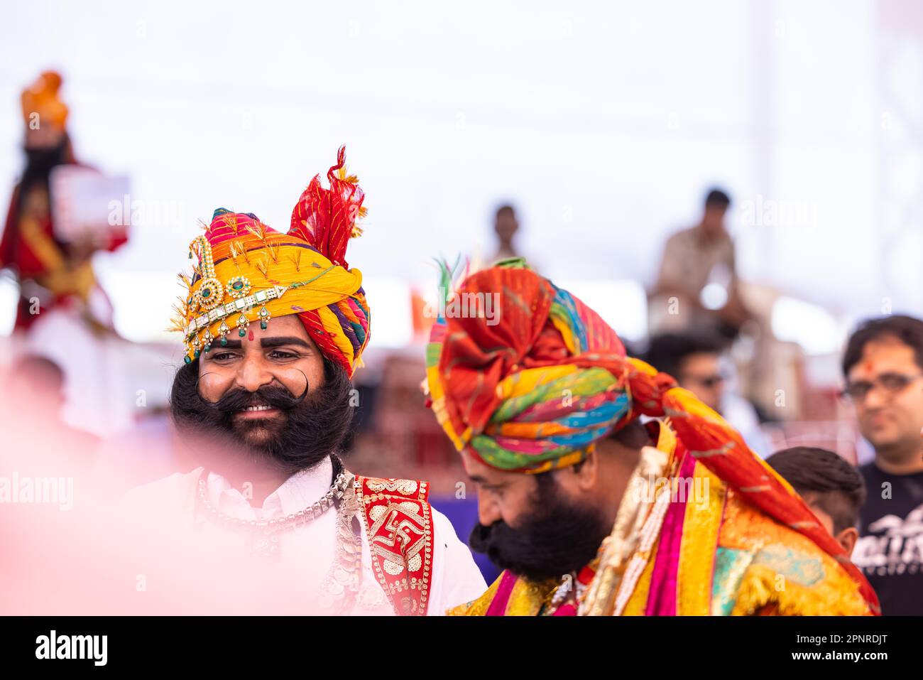 Pushkar fair, Portrait of an rajasthani rajput male with beard and ...