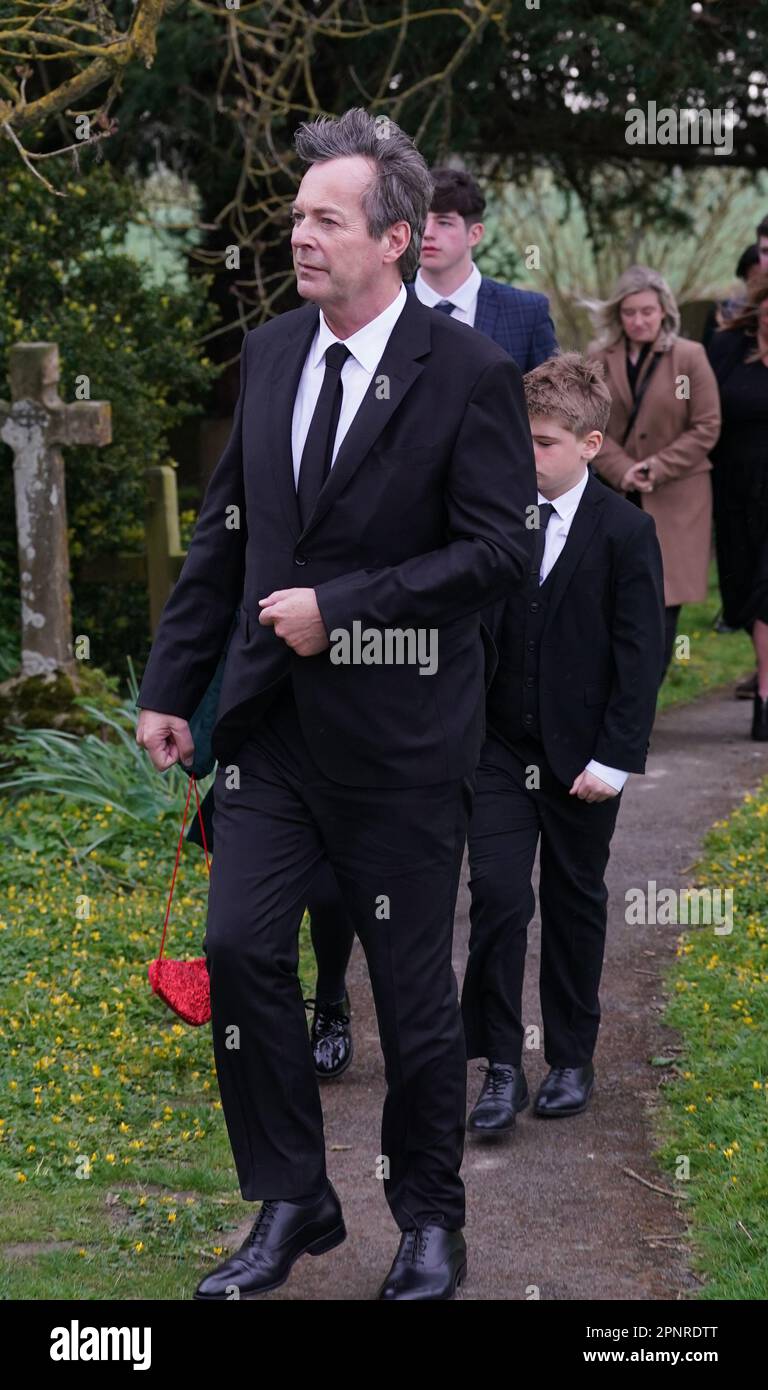 Comedian Julian Clary arriving for the funeral of Paul O'Grady at St ...