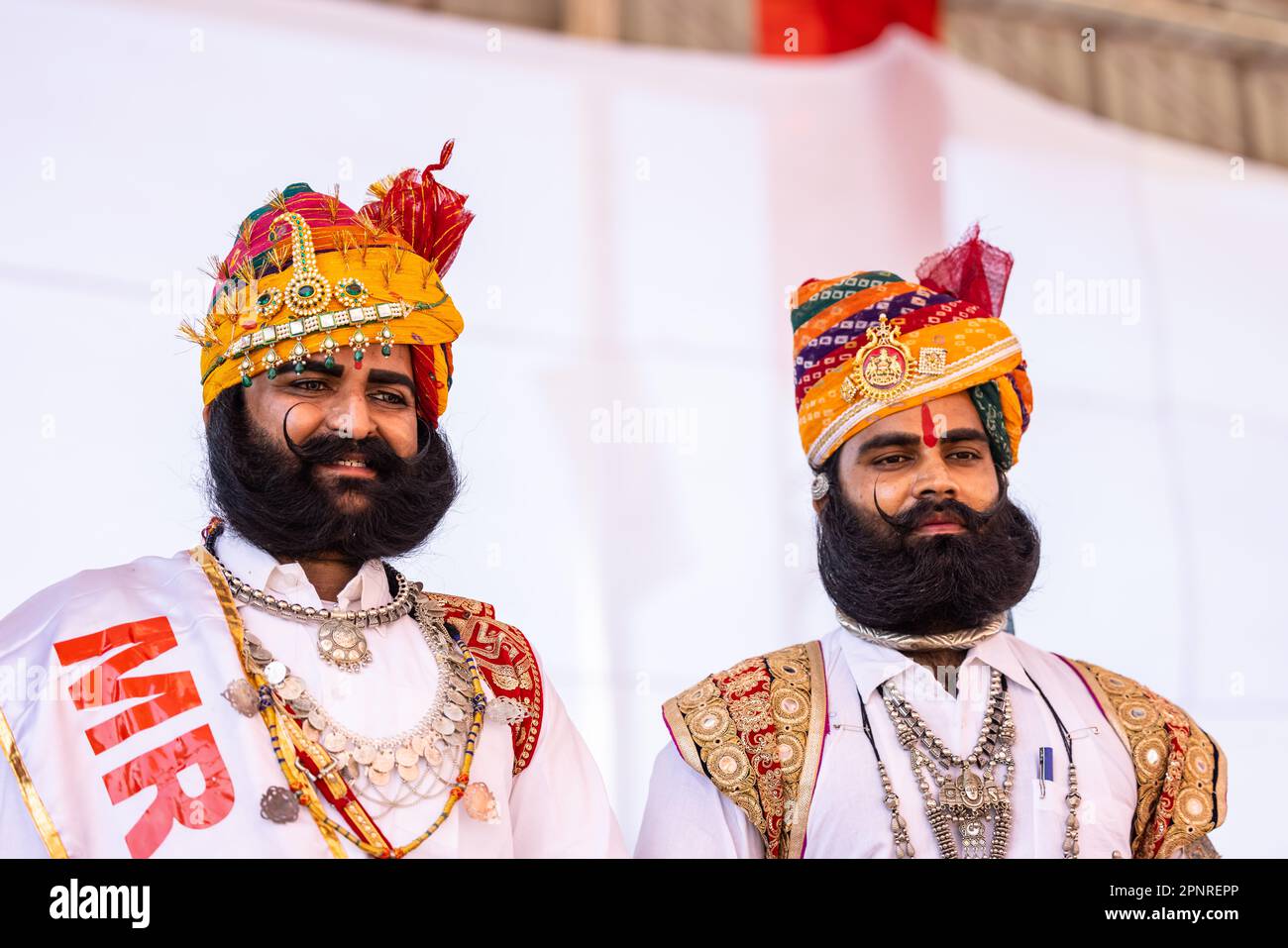 Pushkar fair, Portrait of an rajasthani rajput male with beard and ...
