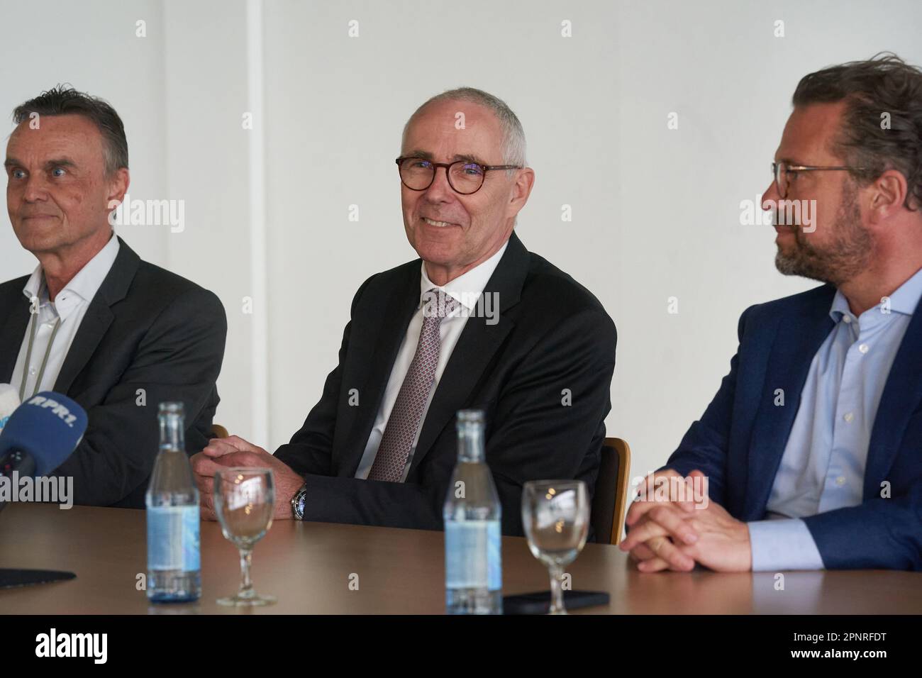 Hahn, Germany. 20th Apr, 2023. Investor Peter Adrian (M), insolvency ...