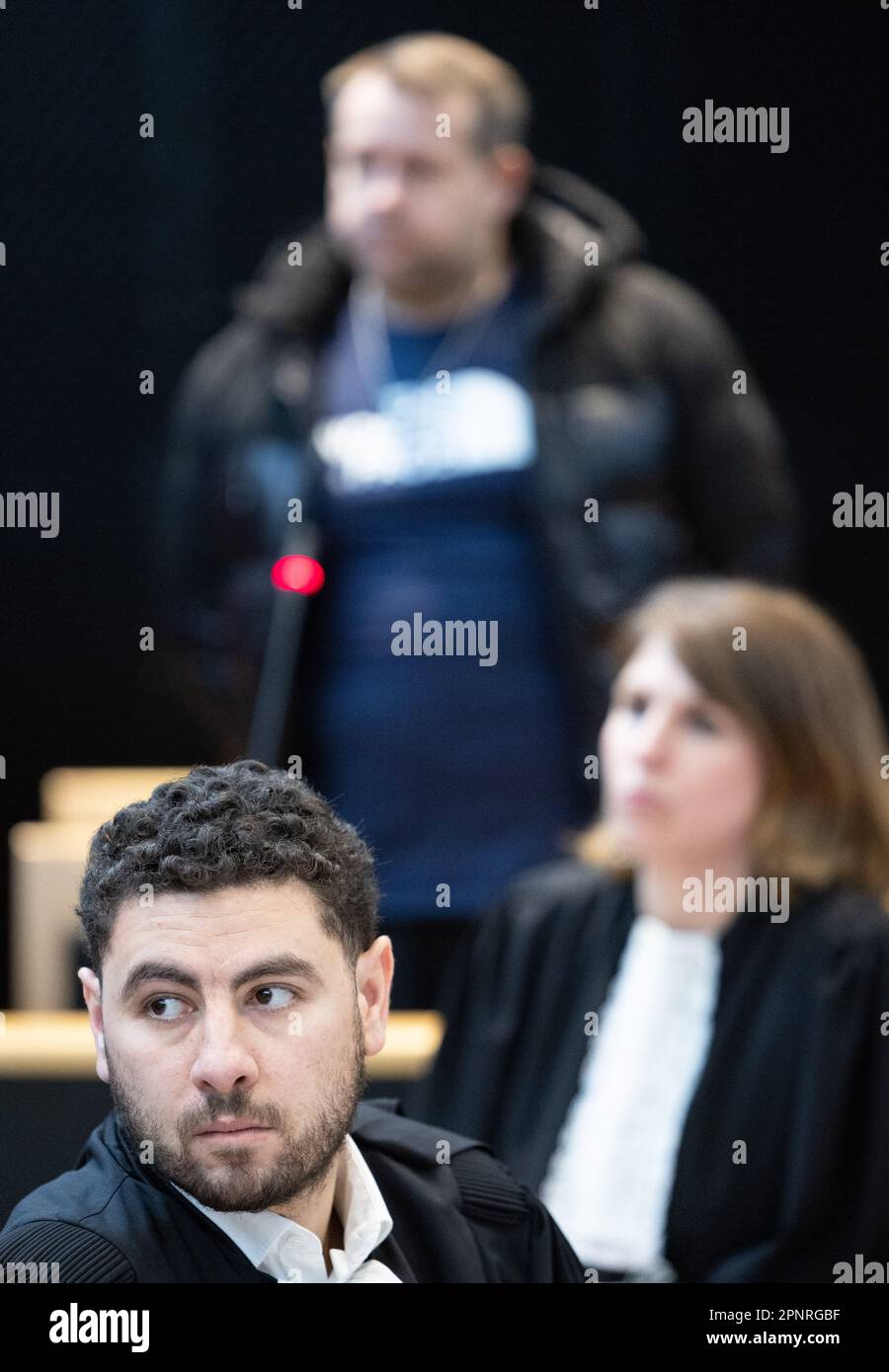 Lawyer Nabil Khoulalene pictured during the jury constitution session ...