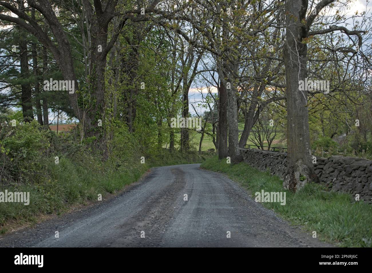 United States: April, 15 2023: Paxon Road near the village of Airmont ...