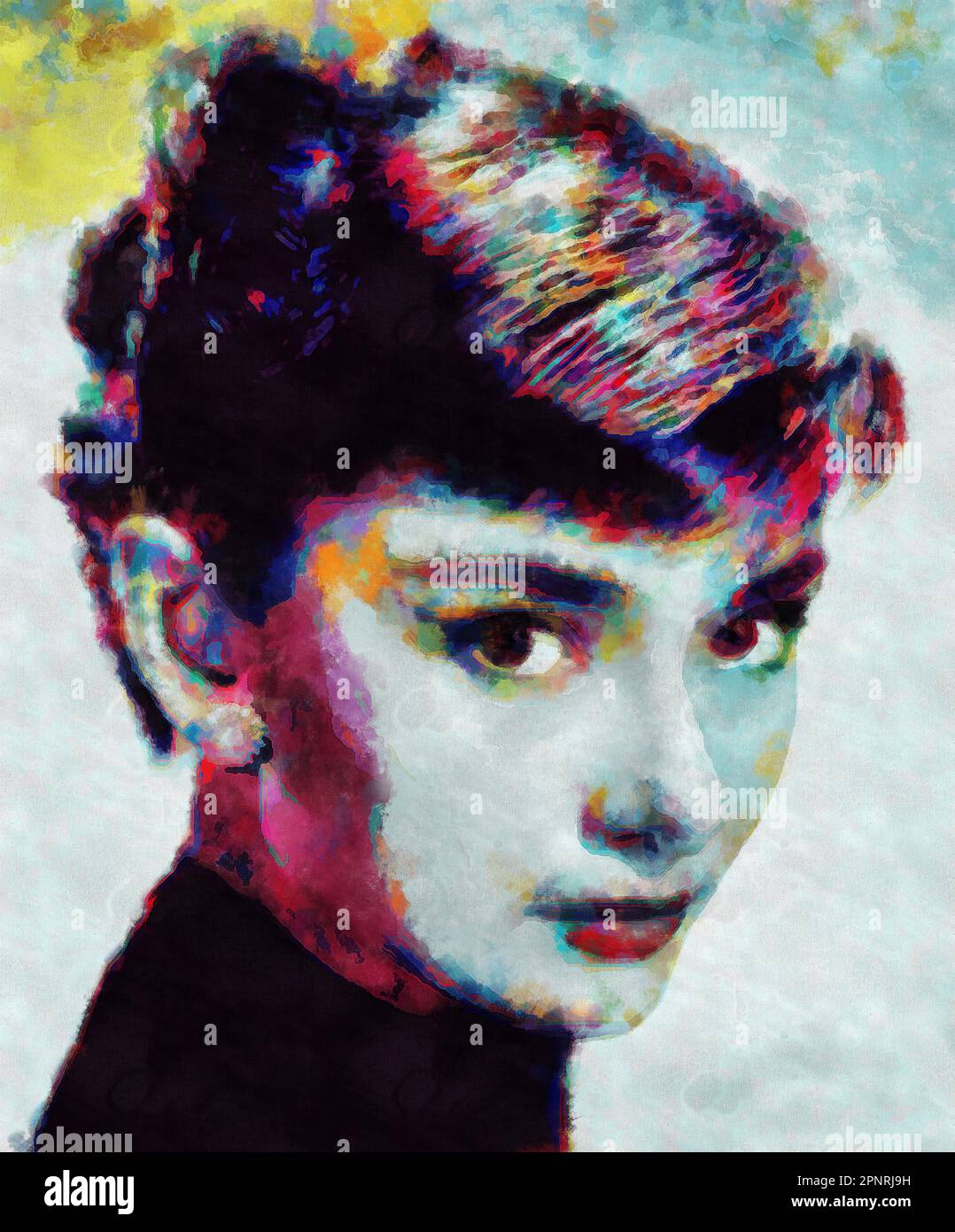 Painting hepburn hi-res stock photography and images - Alamy