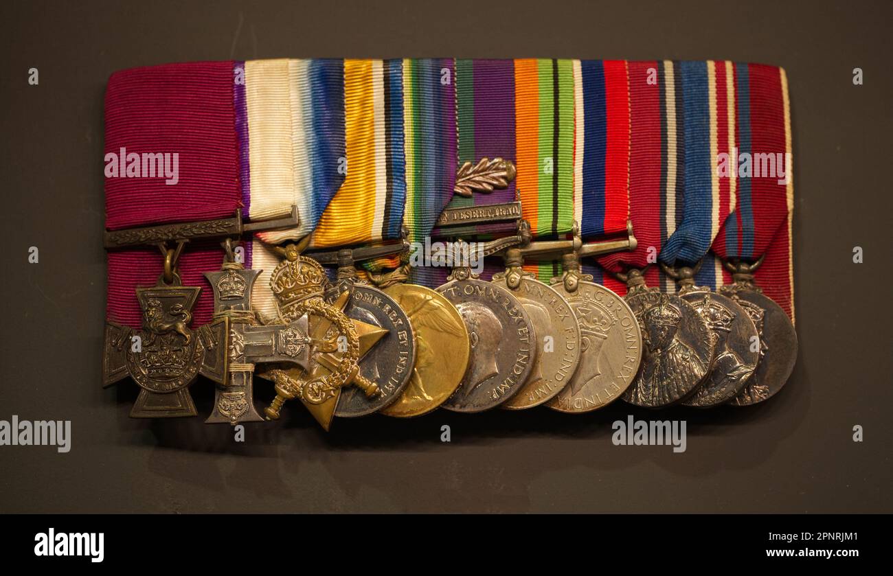Medals of Gilbert Insall (VC, Military Cross,1914-15 Star, British War Medal,Victory Medal ...