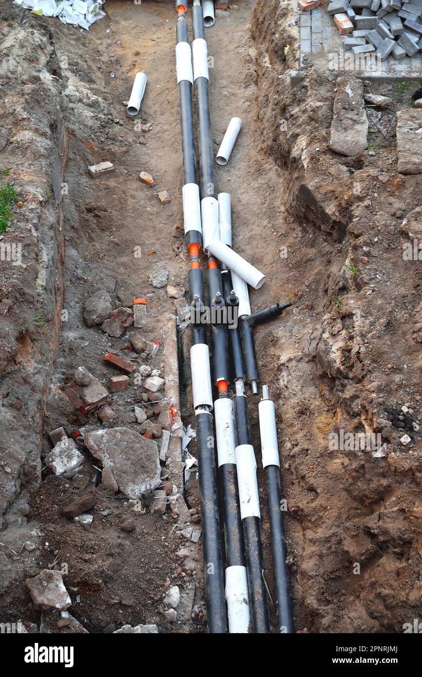 pipeline accident, replacement of old emergency pipes of the water ...