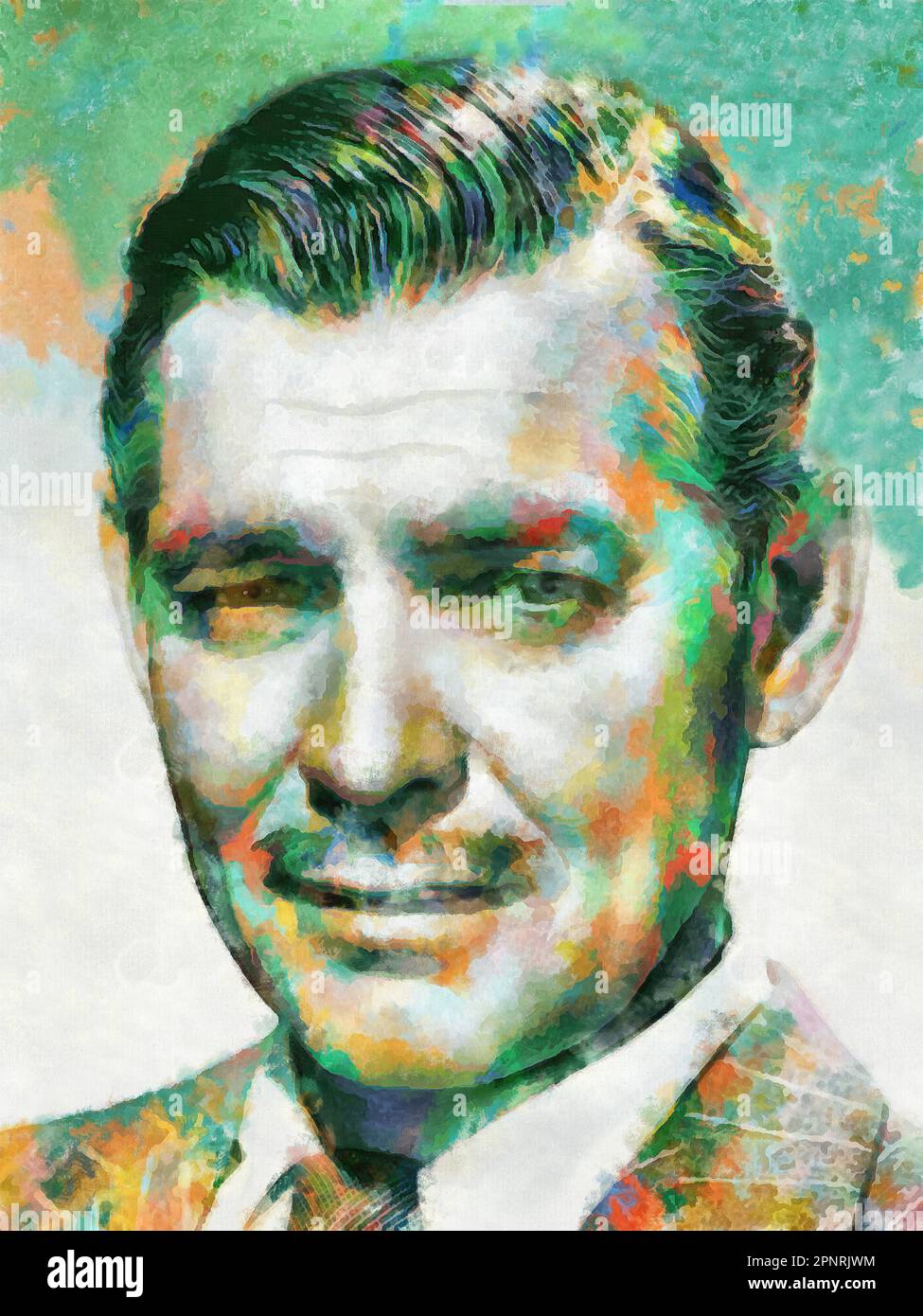 Clark gable color portrait hi-res stock photography and images - Alamy