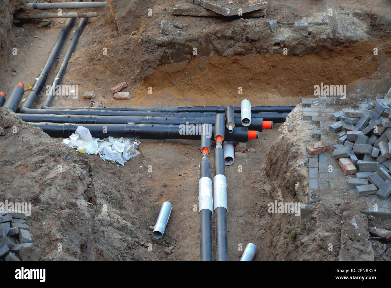 pipeline accident, replacement of old emergency pipes of the water ...