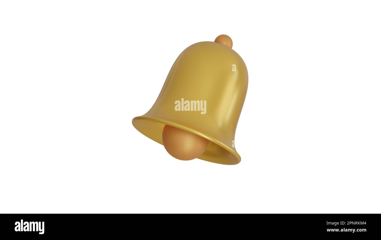 3D Bell notifications. Realistic 3d object with sound symbol. creative ...
