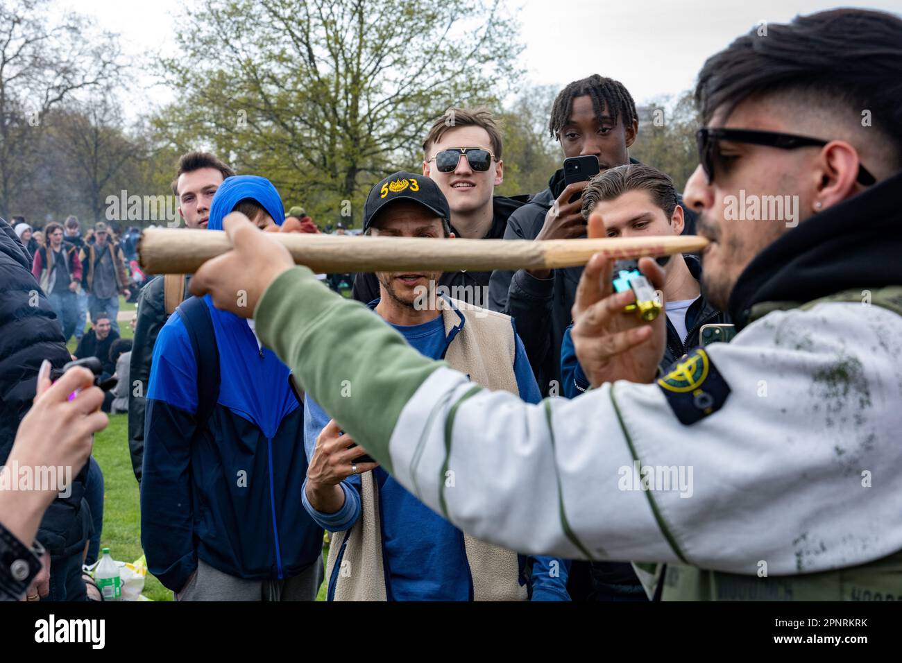 London, UK. 4th Apr, 2023. 420 day a celebrating of marijuana smoking ...