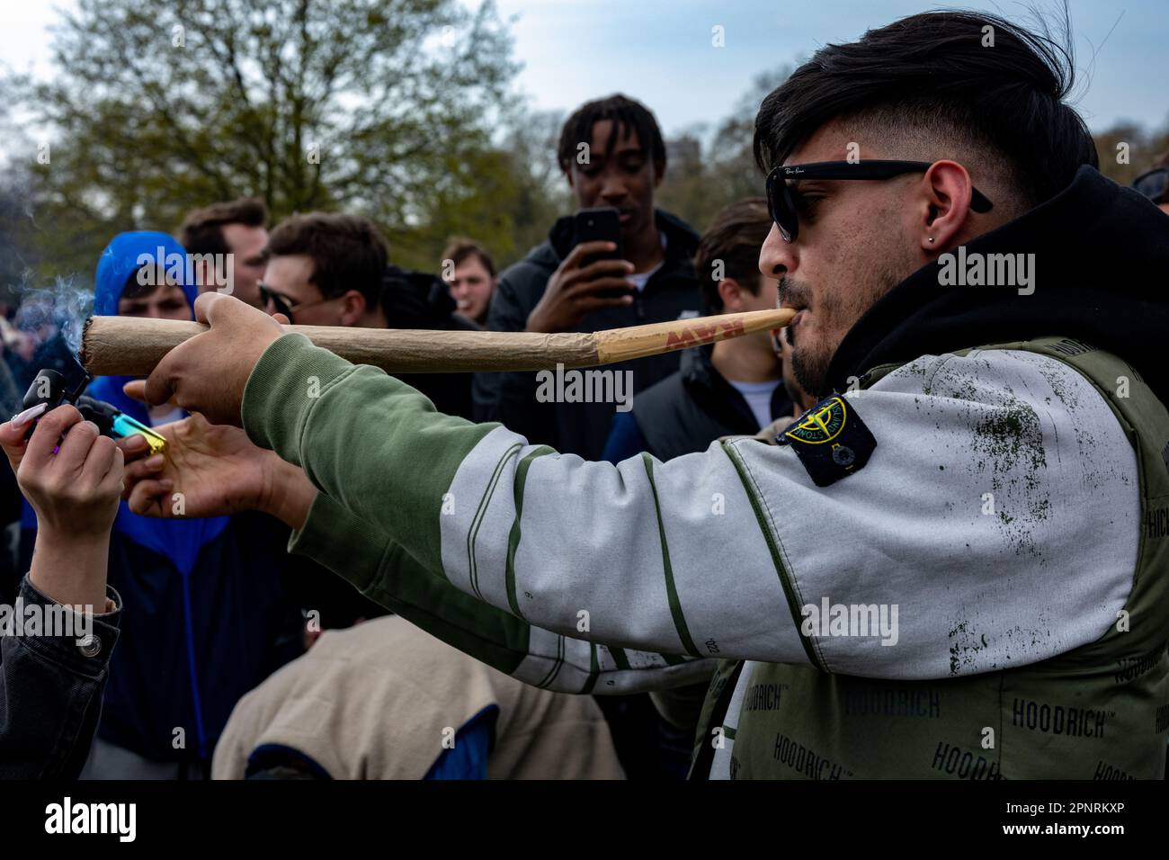 London, UK. 4th Apr, 2023. 420 day a celebrating of marijuana smoking ...