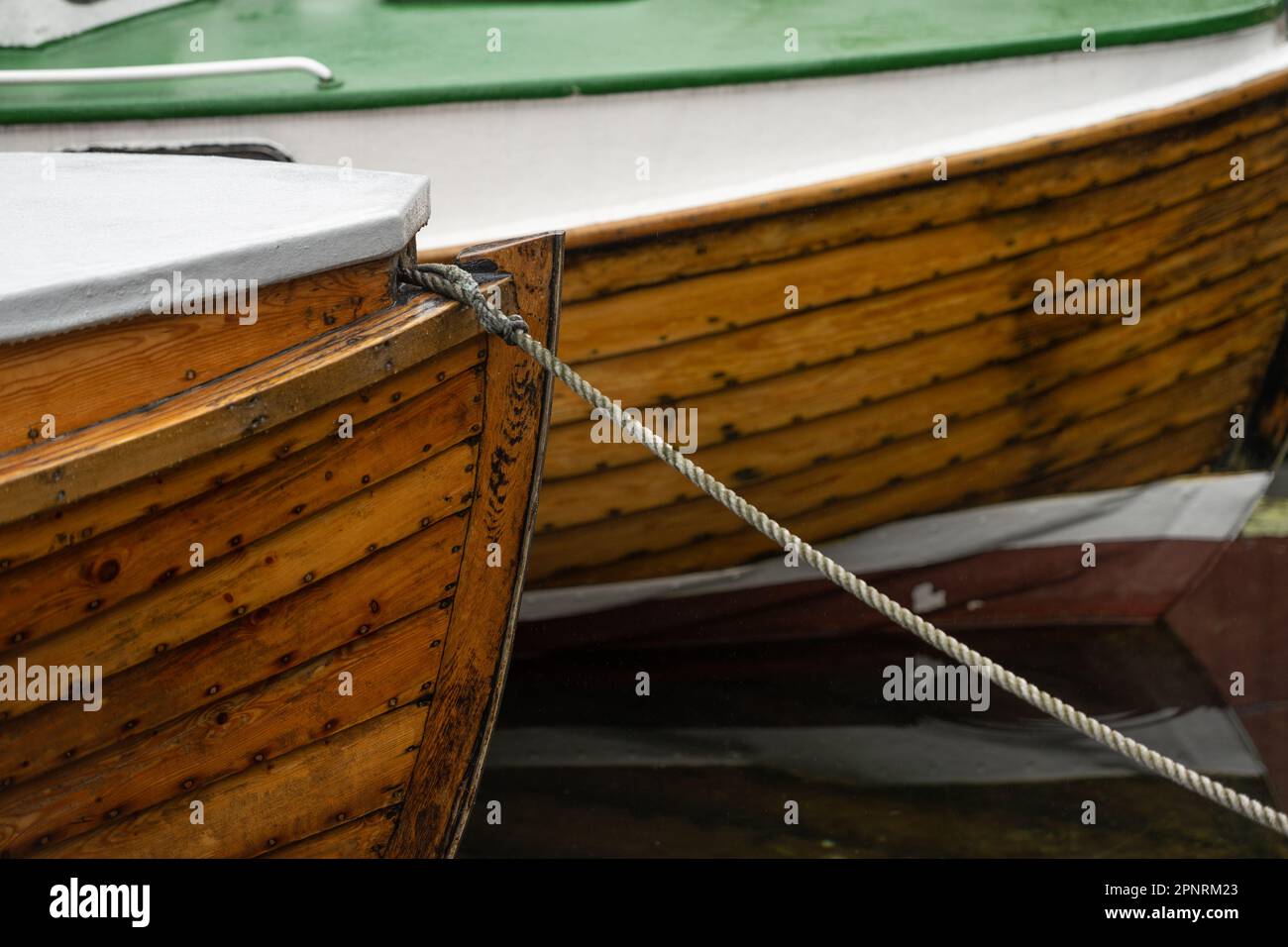 Hanging wooden boats hi-res stock photography and images - Alamy