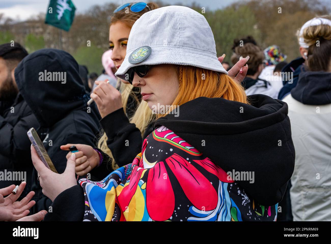 London, UK. 4th Apr, 2023. 420 day a celebrating of marijuana smoking ...