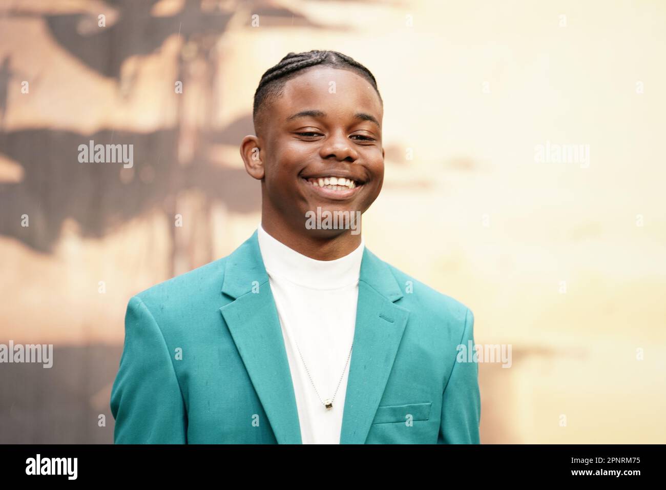 Caelan Edie attending the world premiere of Peter Pan & Wendy, at the ...