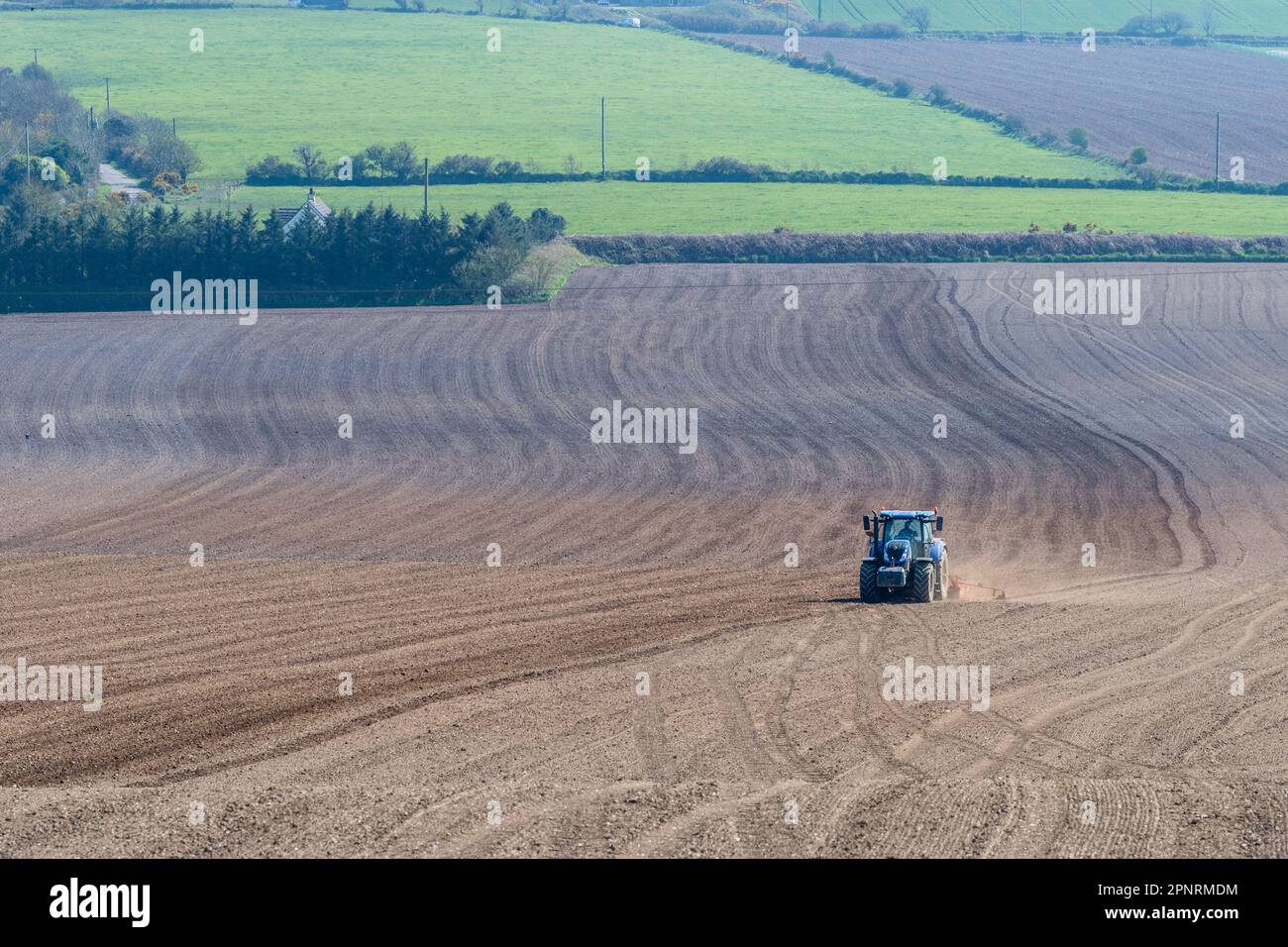 Ballycatten, West Cork, Ireland. 20th Apr, 2023. Tillage farmer Tim O ...