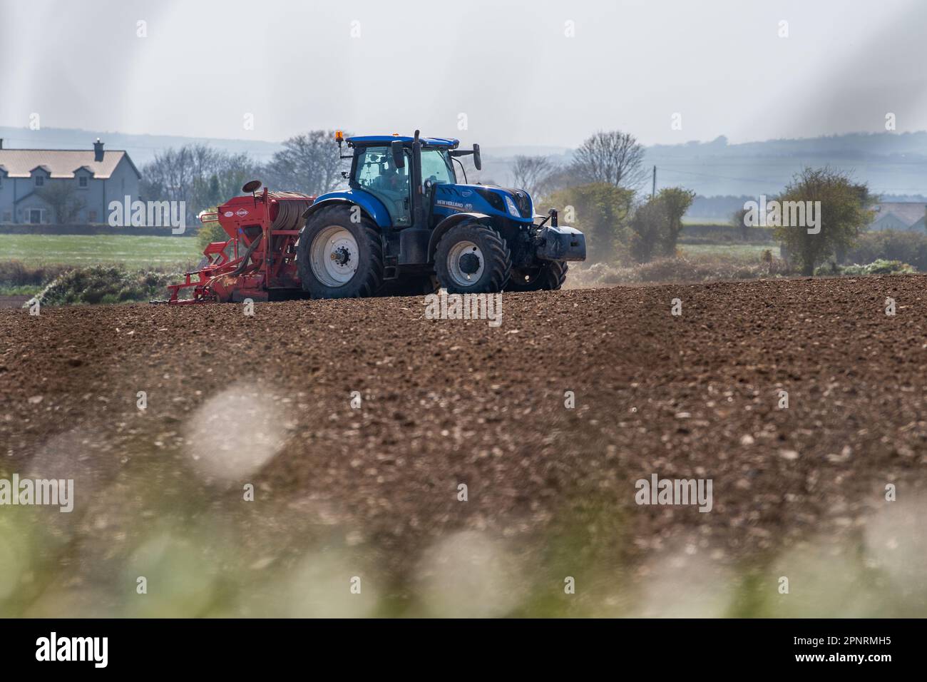 Ballycatten, West Cork, Ireland. 20th Apr, 2023. Tillage farmer Tim O ...