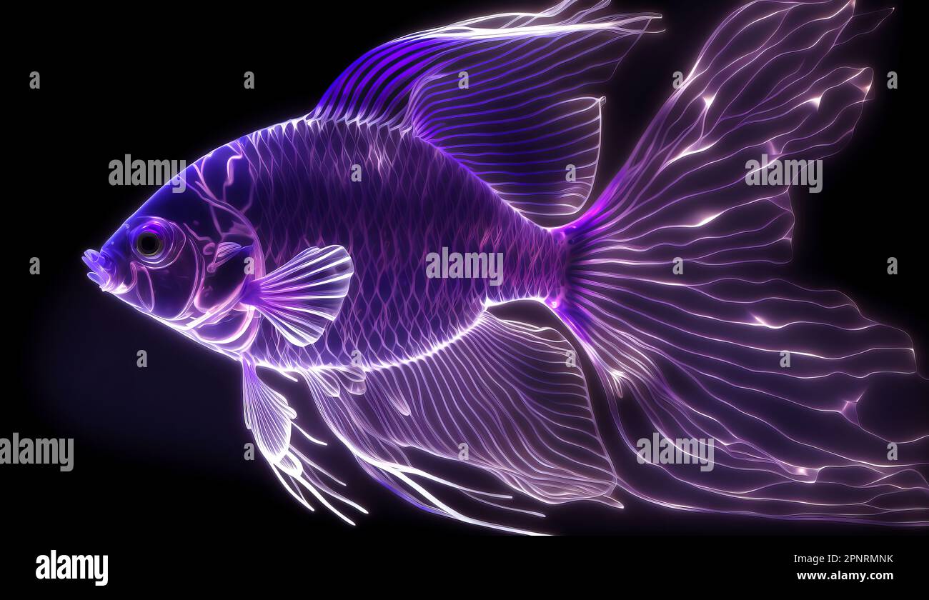 Neon Purple Fish