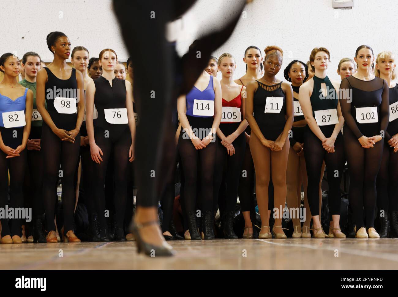 New York, United States. 20th Apr, 2023. Dancers watch other ...