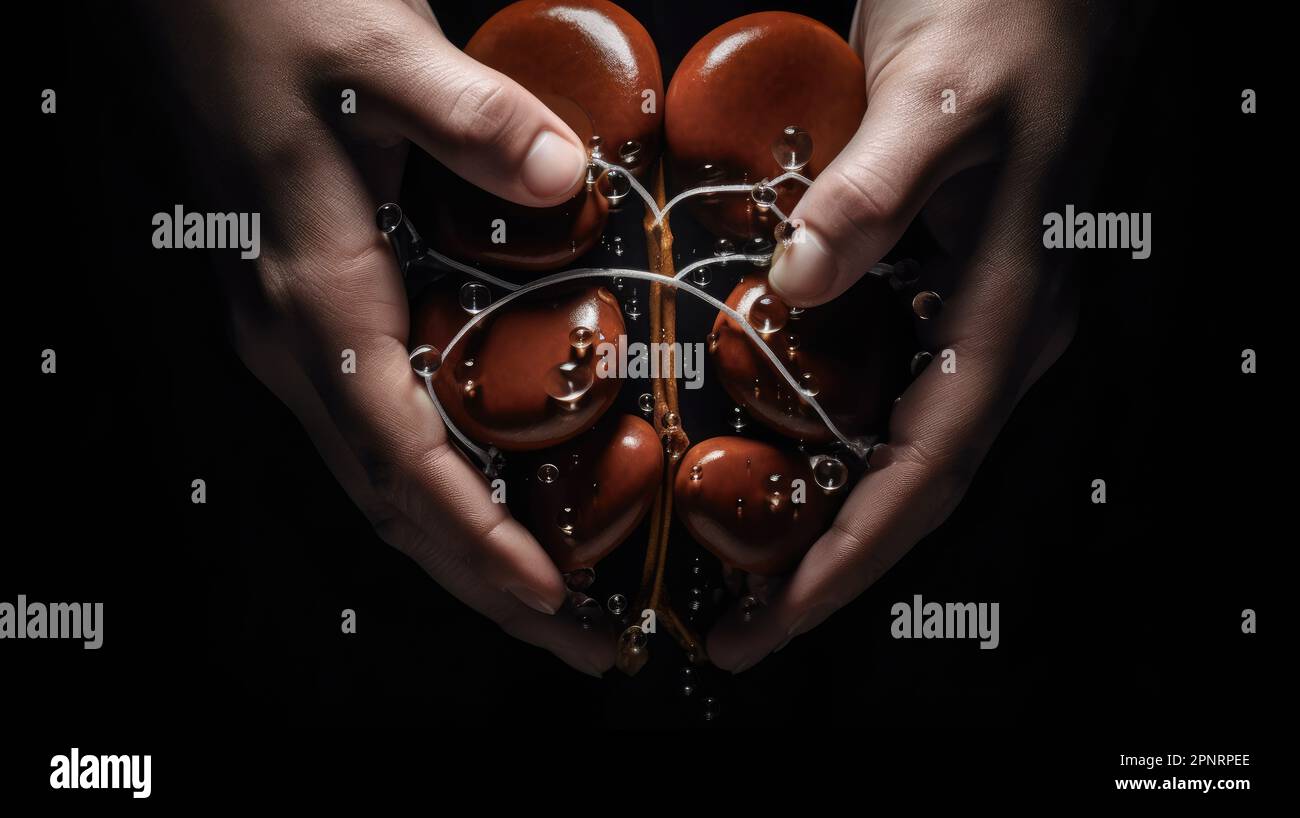 Hands holding kidney hi-res stock photography and images - Alamy