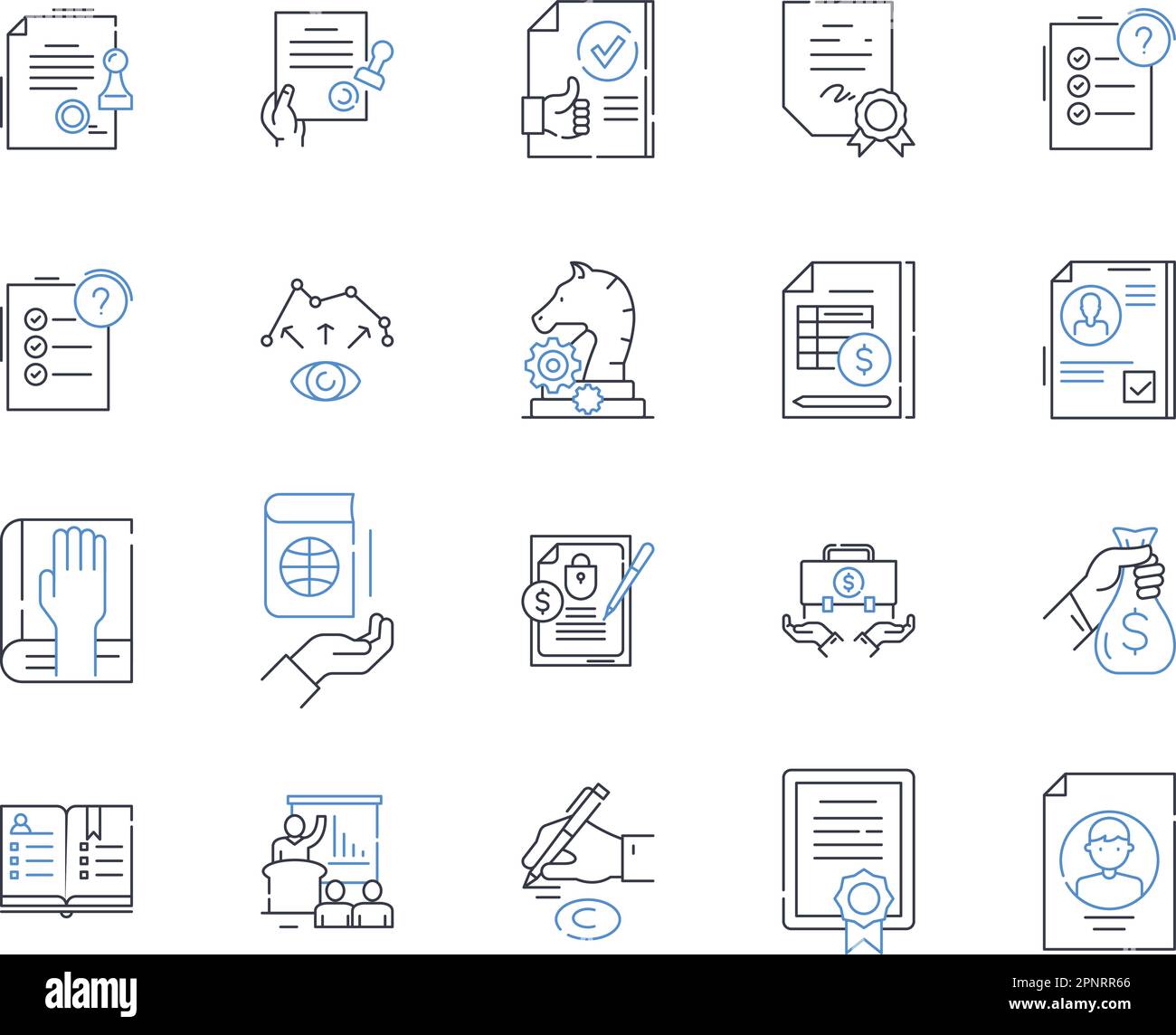 Act Line Icons Collection Perform Enact Execute Accomplish Achieve