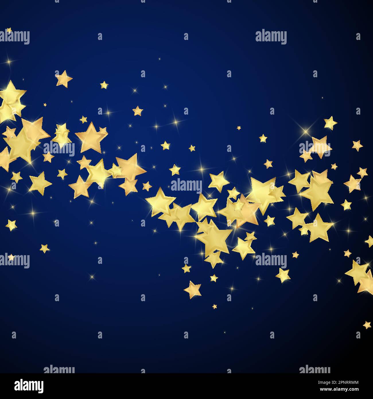 Magic stars vector overlay. Gold stars scattered around randomly ...