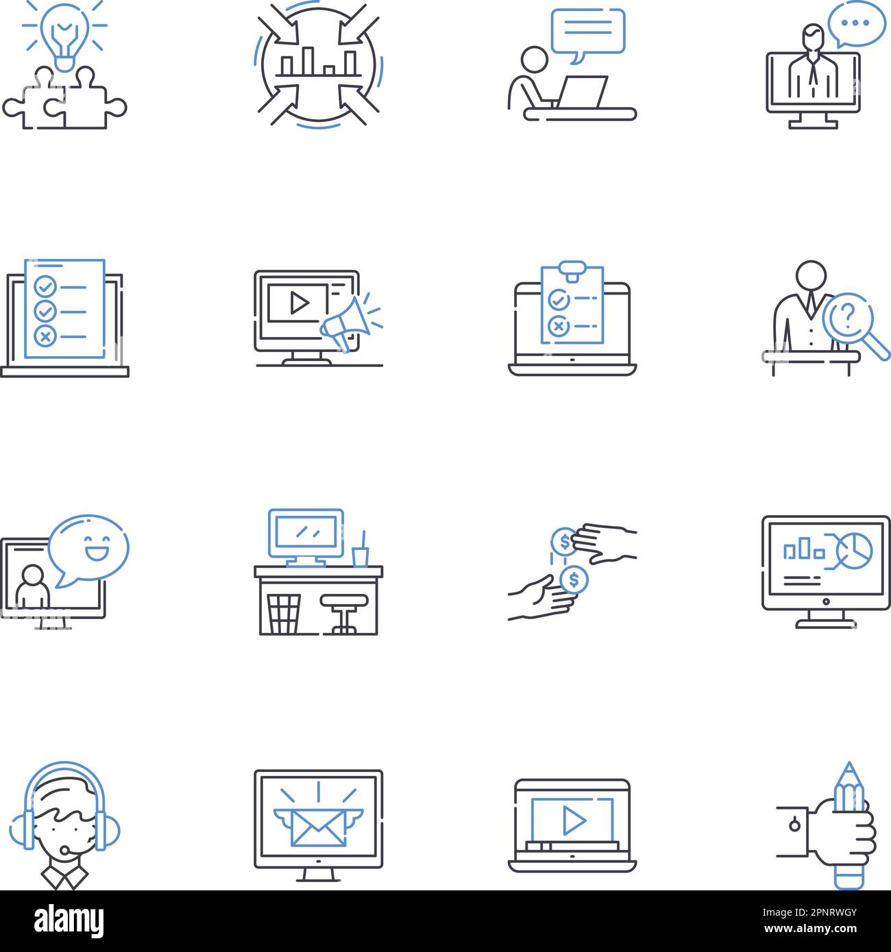 Active corporation line icons collection. Vigorous, Energetic, Dynamic ... Active corporation line icons collection. Vigorous, Energetic, Dynamic ...