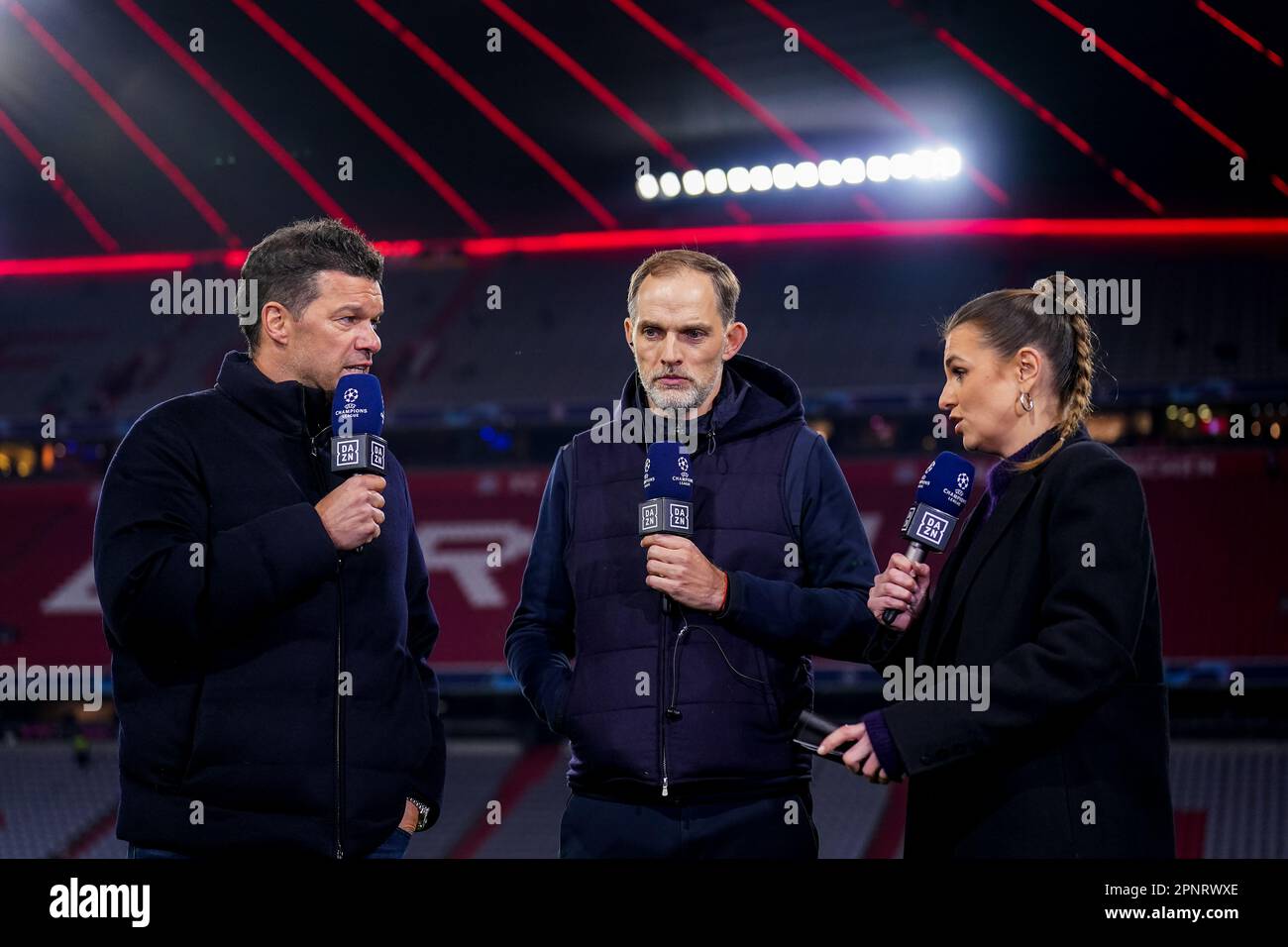 Munich, Germany. 19th Apr, 2023. MUNICH, GERMANY - APRIL 19: Coach ...