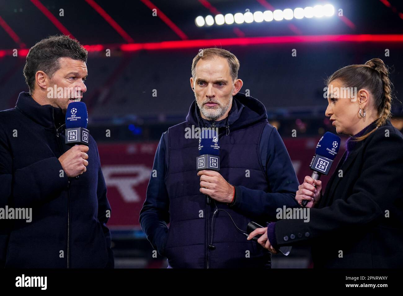 Munich, Germany. 19th Apr, 2023. MUNICH, GERMANY - APRIL 19: Coach ...