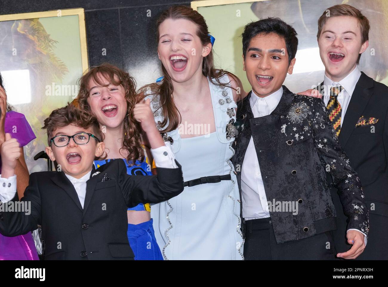 Sebastian Billingsley-Rodriguez, from left, Florence Bensberg, Ever ...