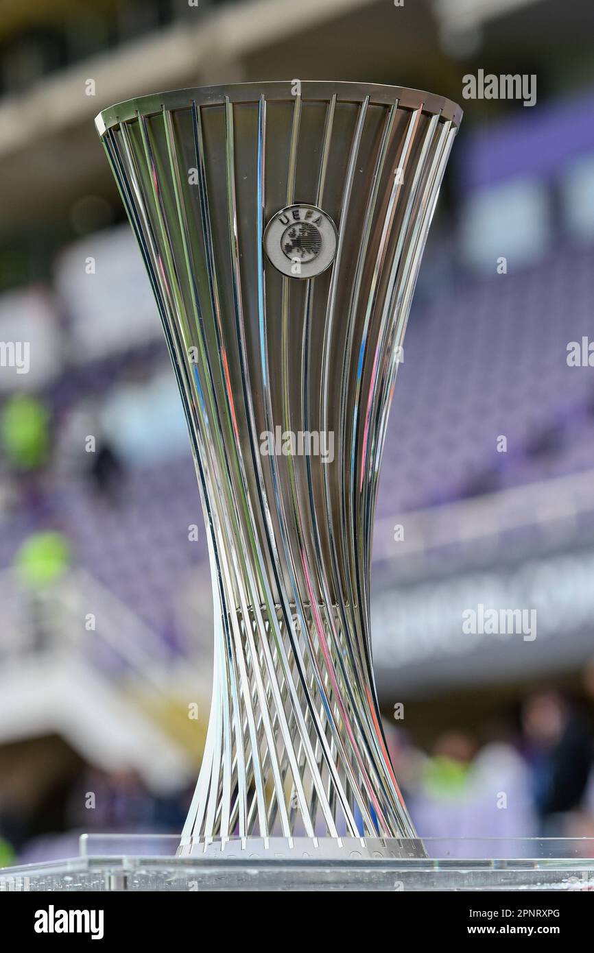 Uefa conference league trophy hi-res stock photography and images - Alamy