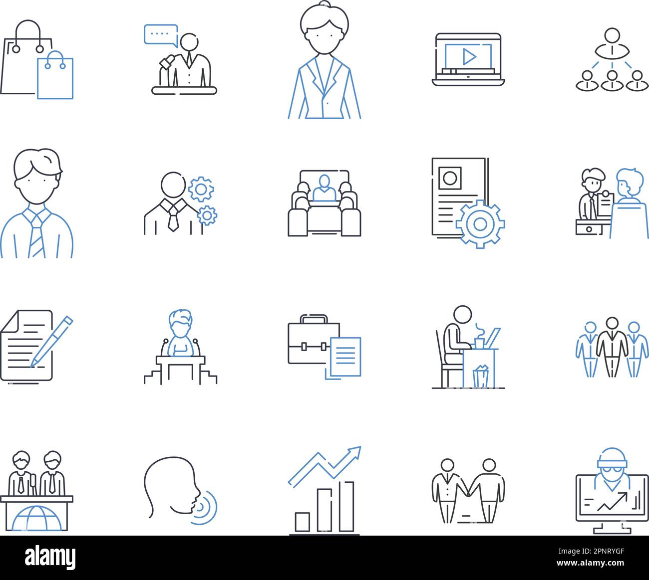 Ambition line icons collection. Drive, Aspiration, Motivation, Hunger ...