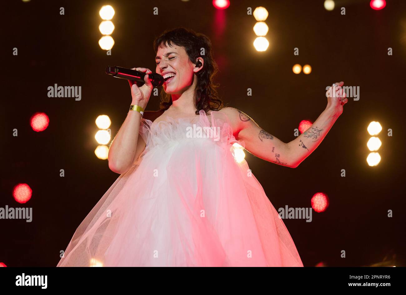 Berlin, Germany. 20th Apr, 2023. Singer Cosby stands on stage during ...