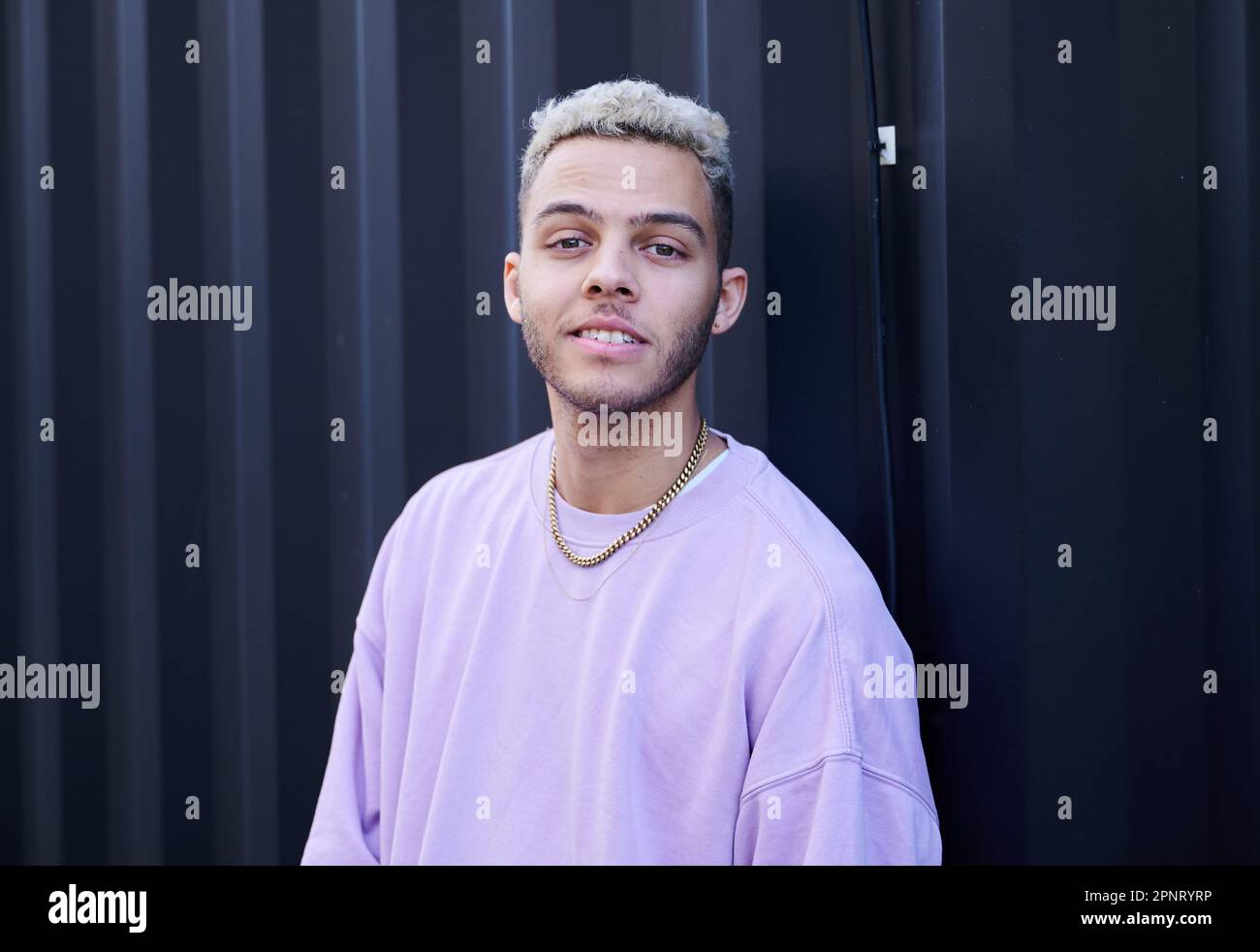 Berlin, Germany. 20th Apr, 2023. Singer Malik Harris stands in front of ...