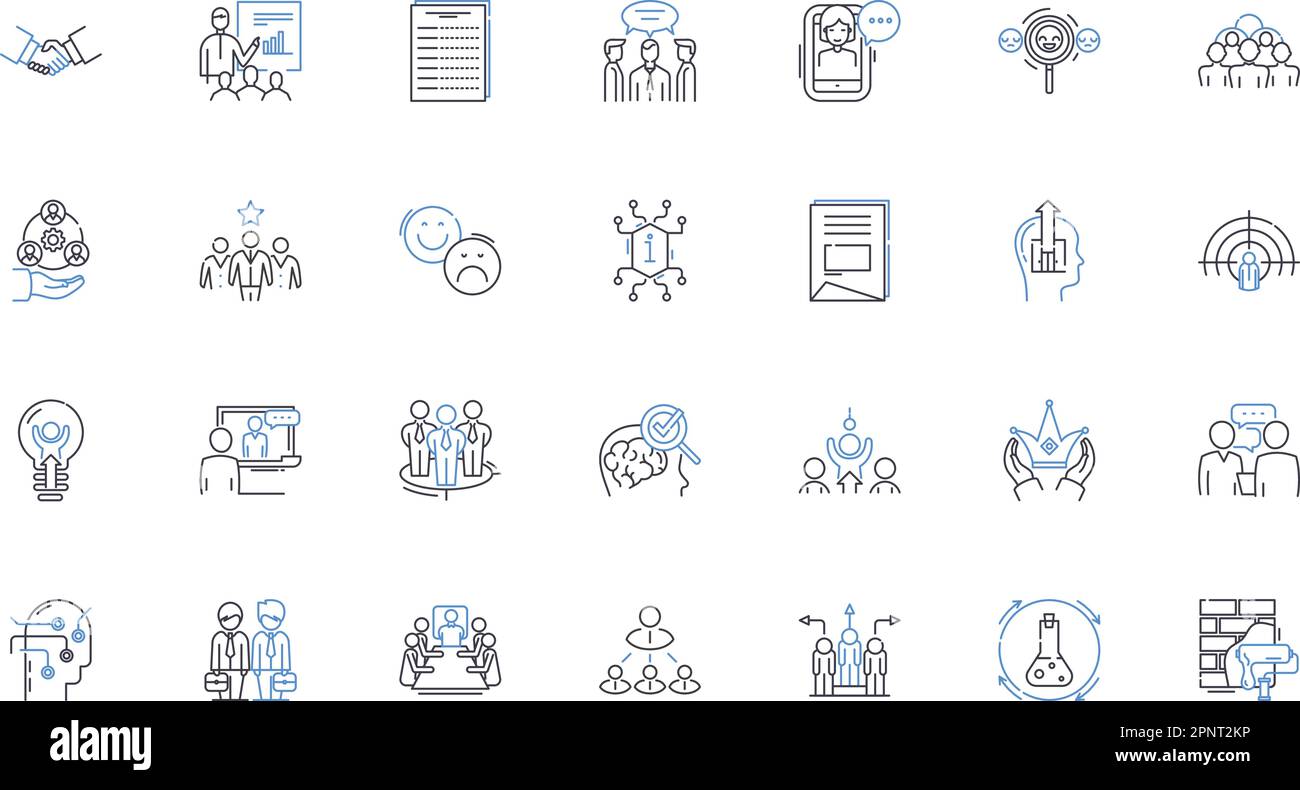 Alliance Icons Line Icons Collection Teamwork Unity Partnerships