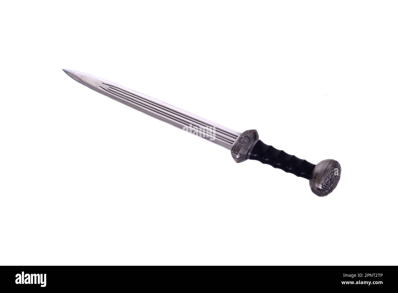 Gladius sword, blade, guard, and hilt isolated over white Stock Photo ...
