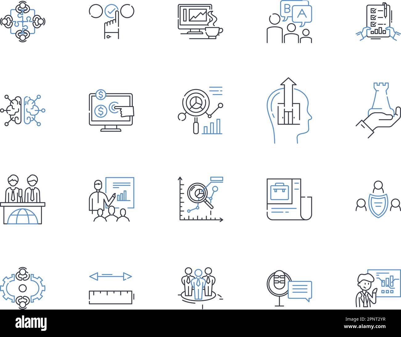 Commercial success line icons collection. Profitability, Revenue, Sales ...