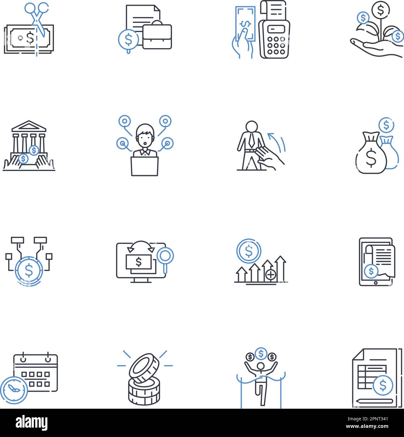 Prepaid card line icons collection. Convenience, Security, Flexibility ...