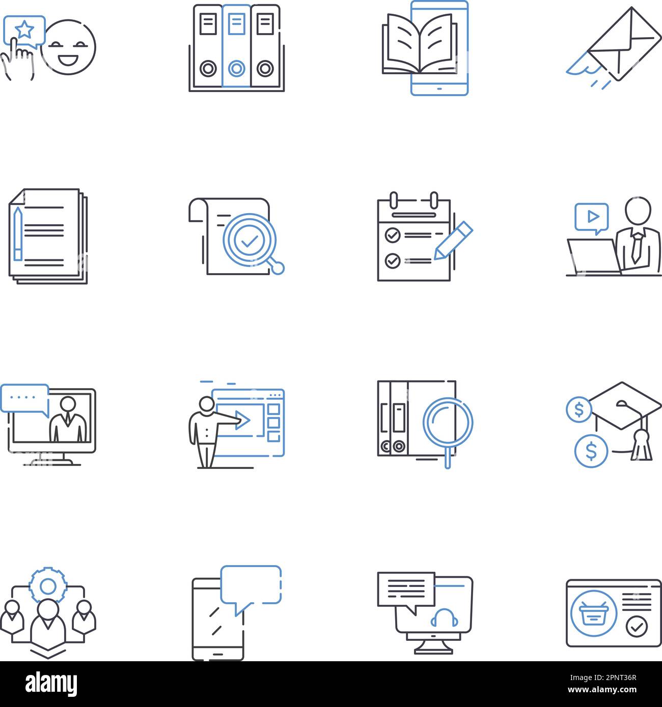 Experience accumulation line icons collection. Growth, Progress ...