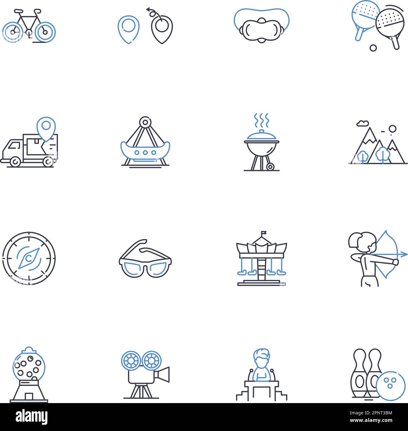 National parks line icons collection. Wilderness, Scenic, Preservation ... National parks line icons collection. Wilderness, Scenic, Preservation ...