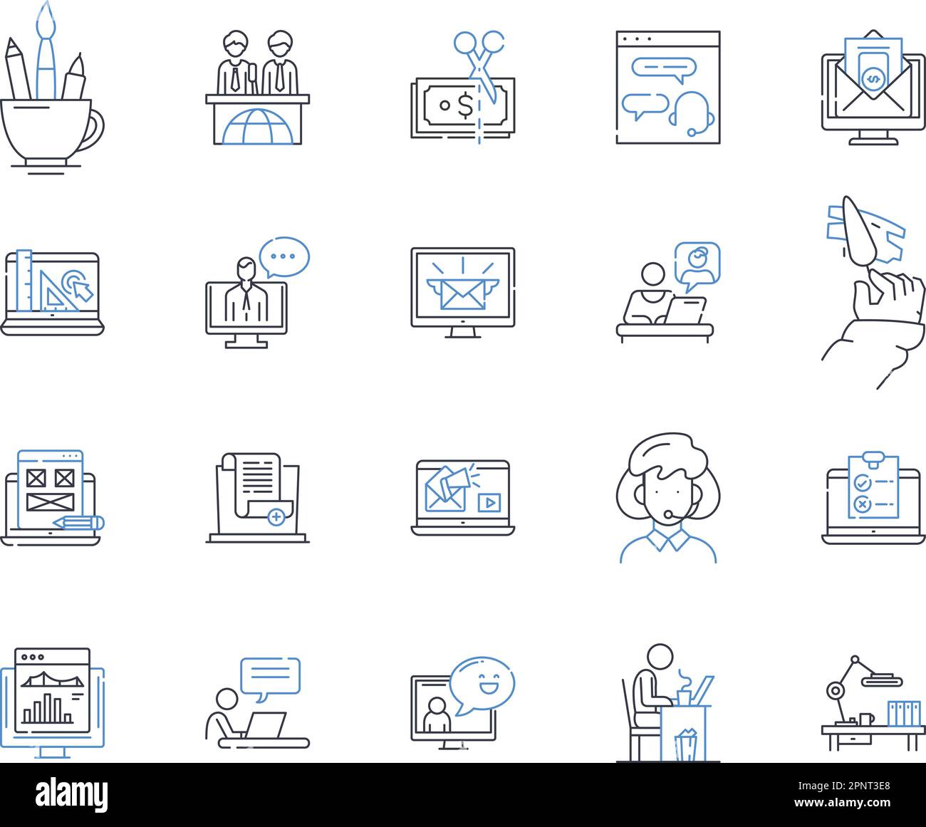 Professional development line icons collection. Growth, Learning ... Professional development line icons collection. Growth, Learning ...