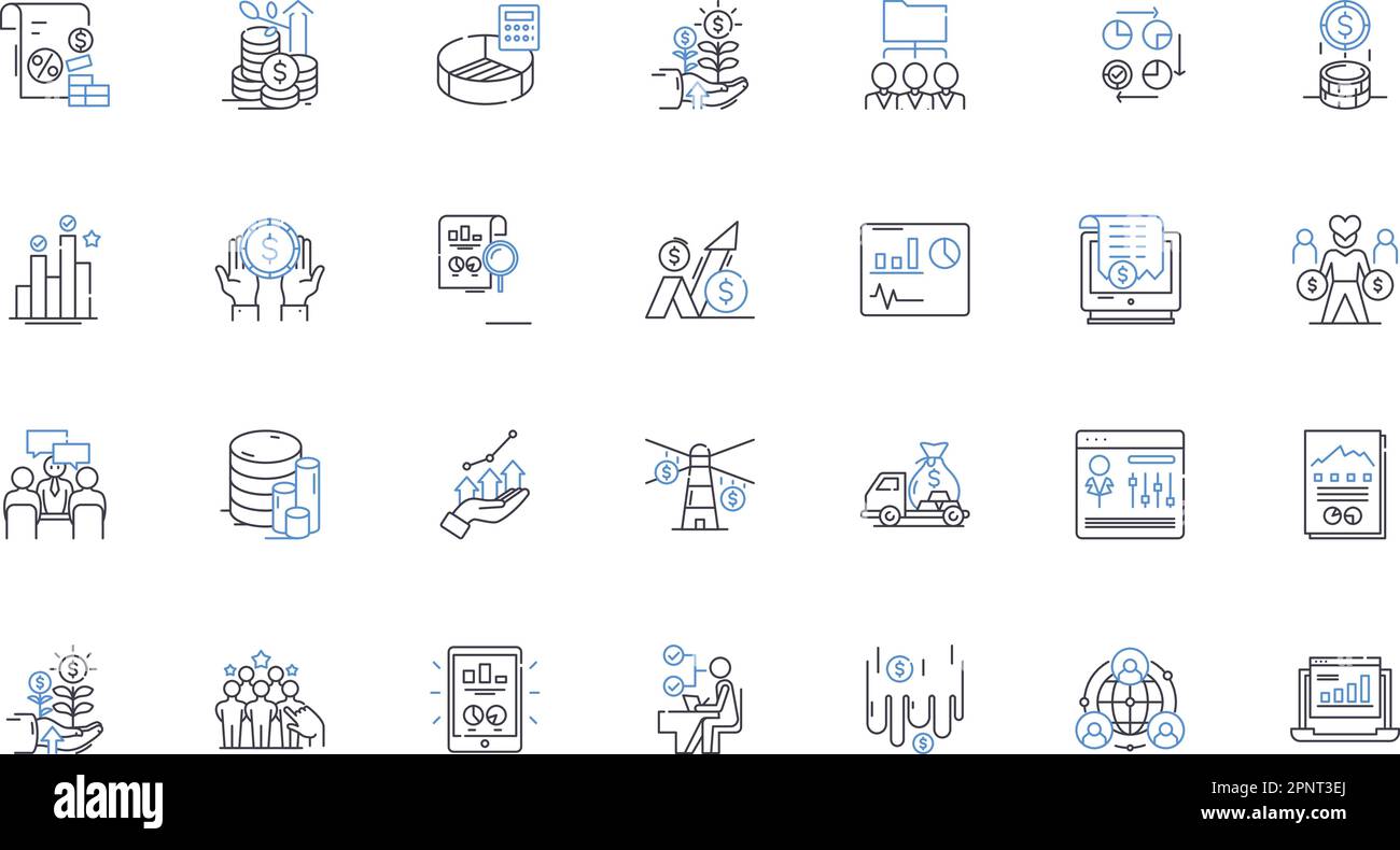 My matters line icons collection. Love, Career, Family, Health ...