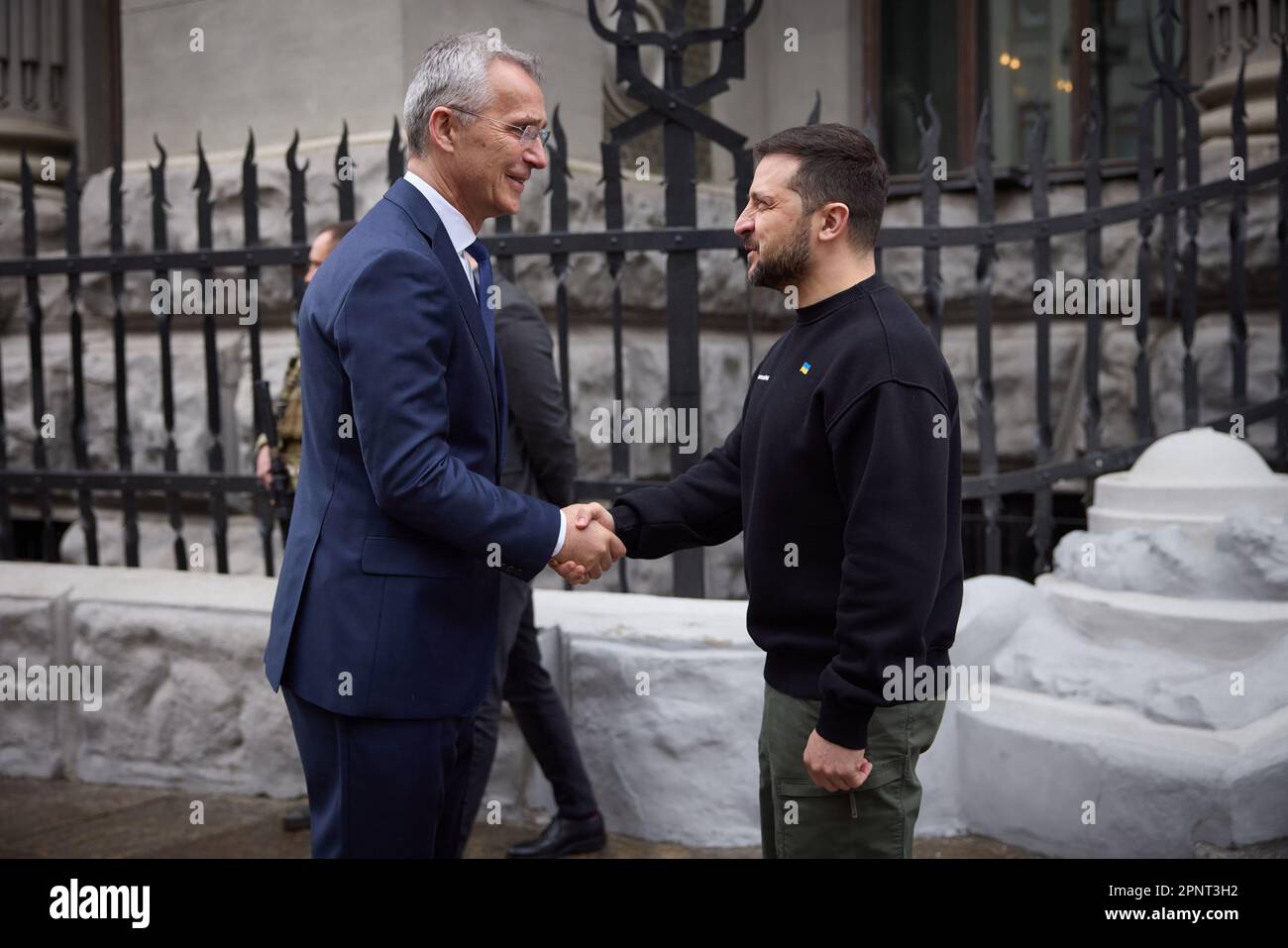 Kyiv, Ukraine. 20th Apr, 2023. Ukrainian President Volodymyr Zelensky ...
