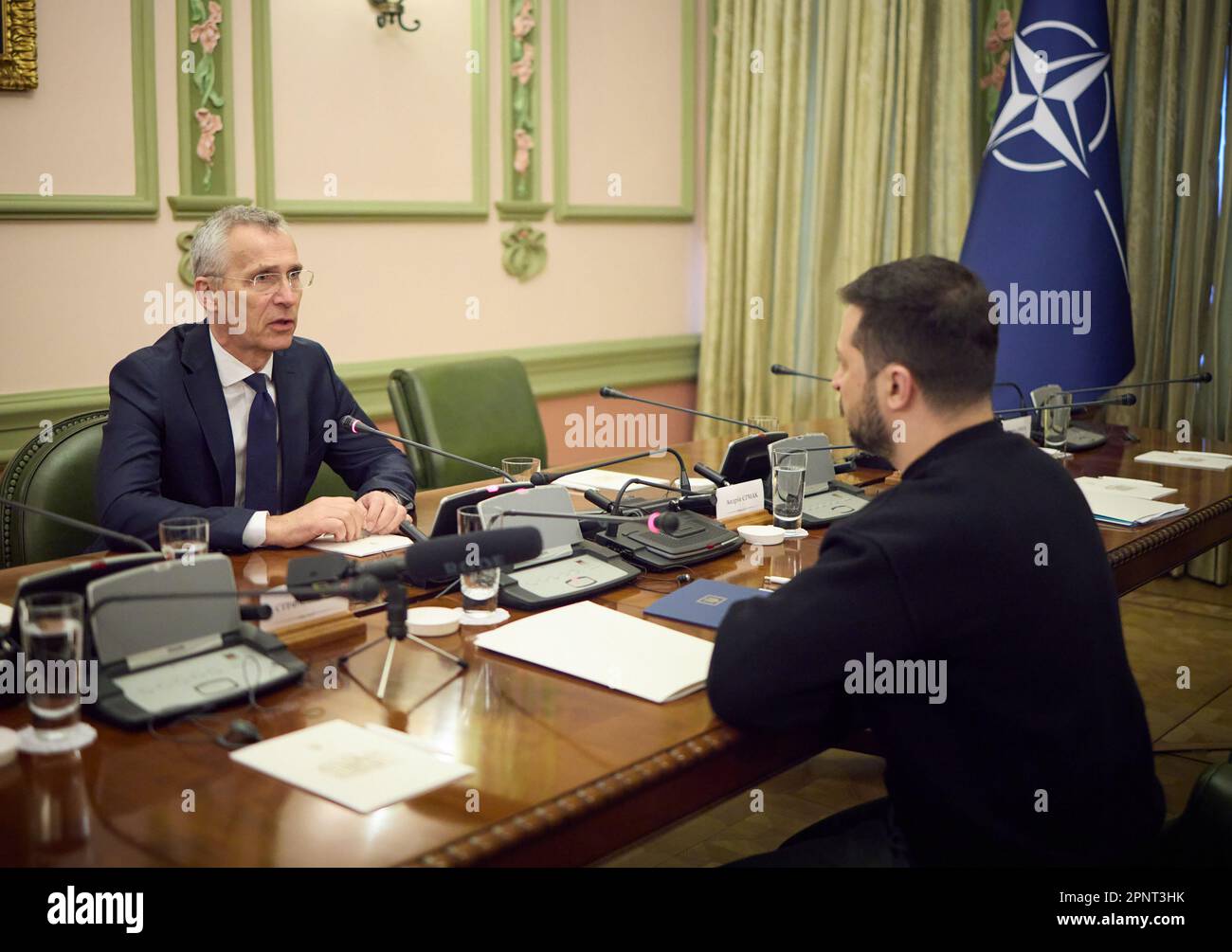 Kyiv, Ukraine. 20th Apr, 2023. Ukrainian President Volodymyr Zelensky ...