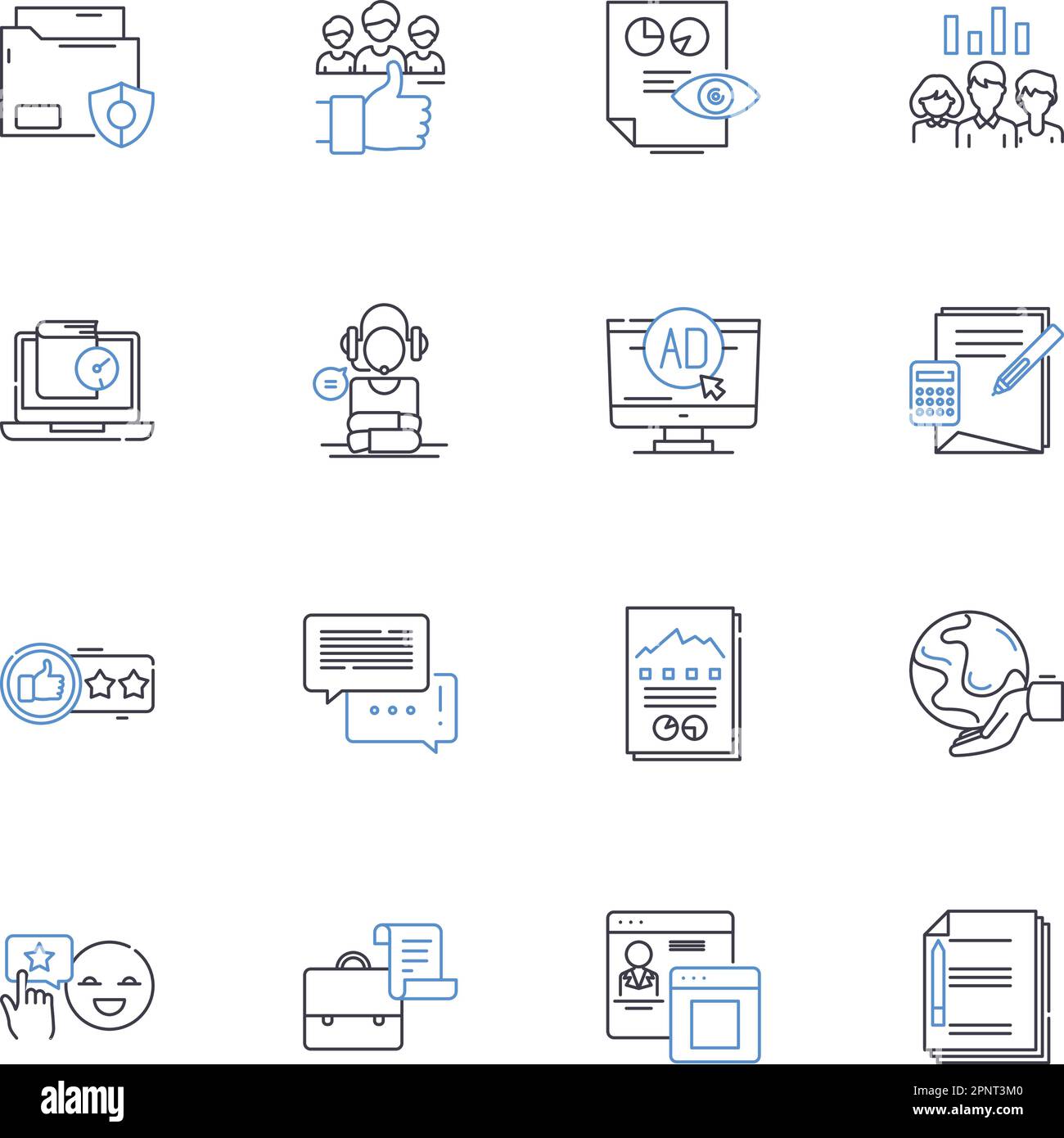 Event planning line icons collection. Planning, Organization ...