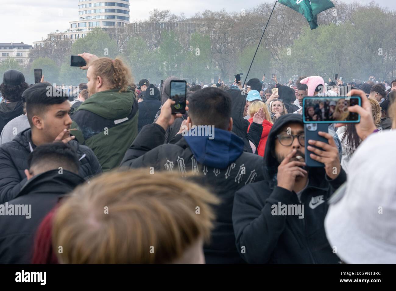 London, UK. 4th Apr, 2023. 420 day a celebrating of marijuana smoking ...