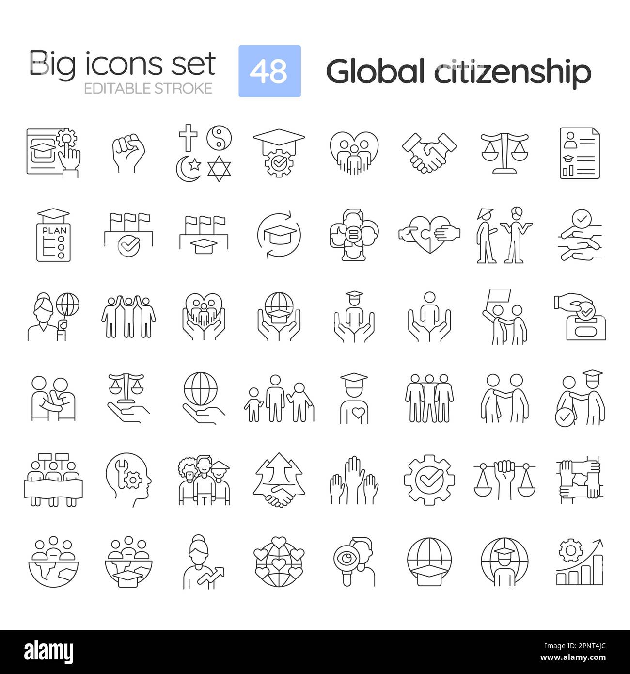 Global citizenship Stock Vector Images - Alamy