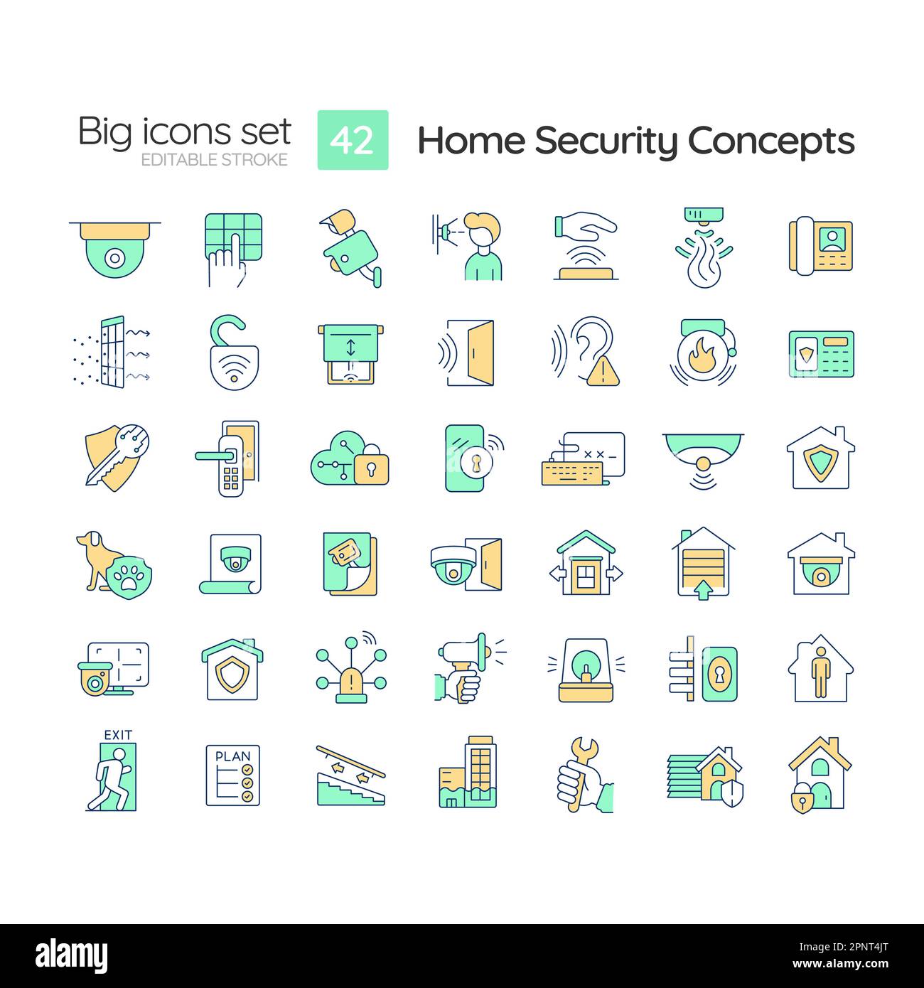 Surveillance image home Stock Vector Images - Alamy