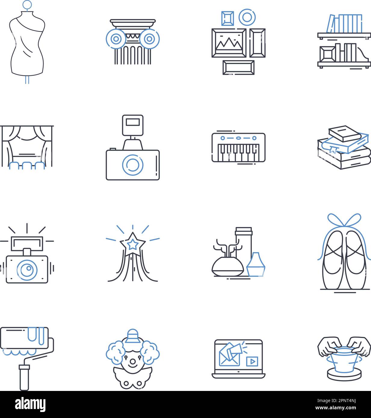 Holistic thinking line icons collection. Integration, Harmony ...